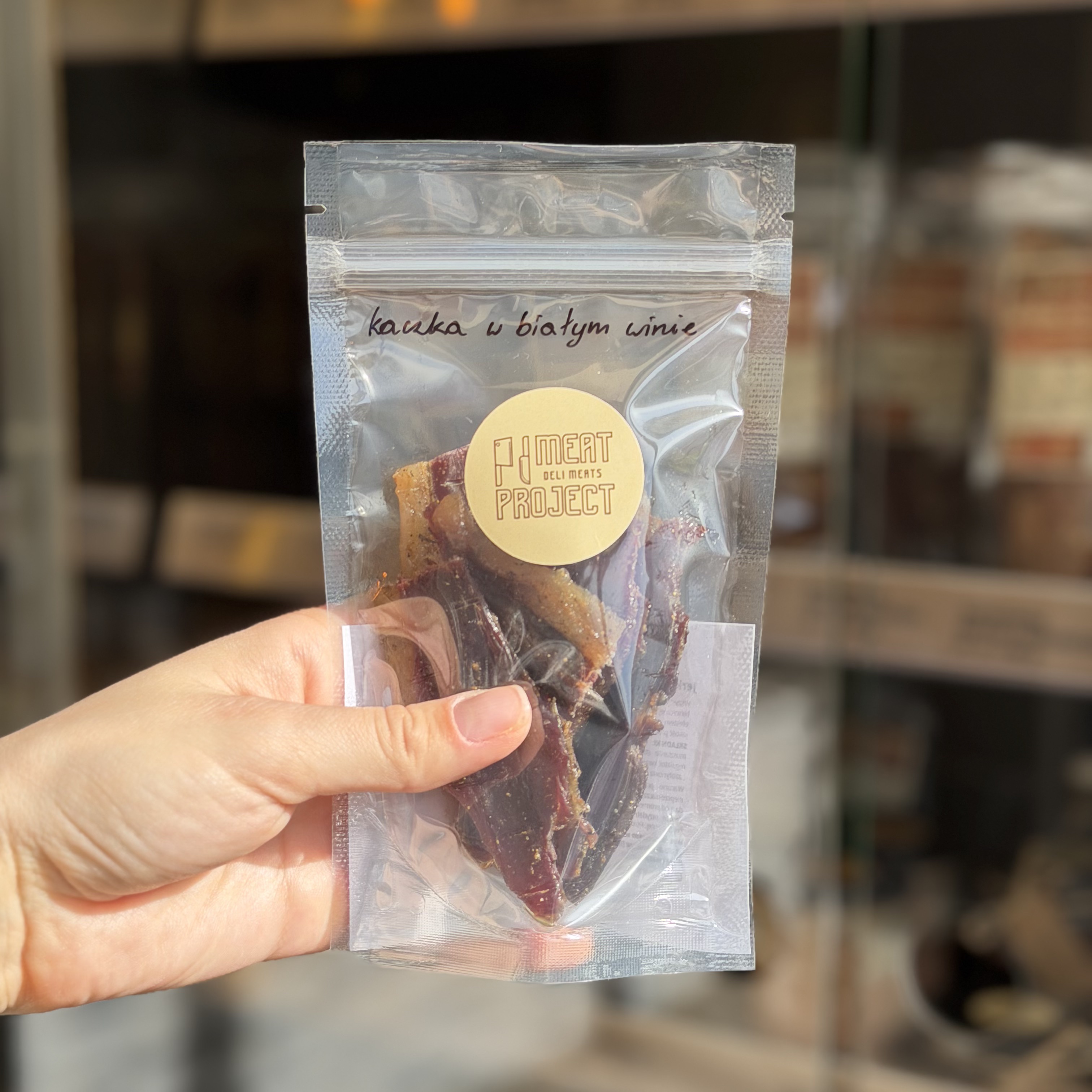 Jerky kaczka w białym winie z chmeli-suneli 50 g PRODUKT LIMITOWANY ...